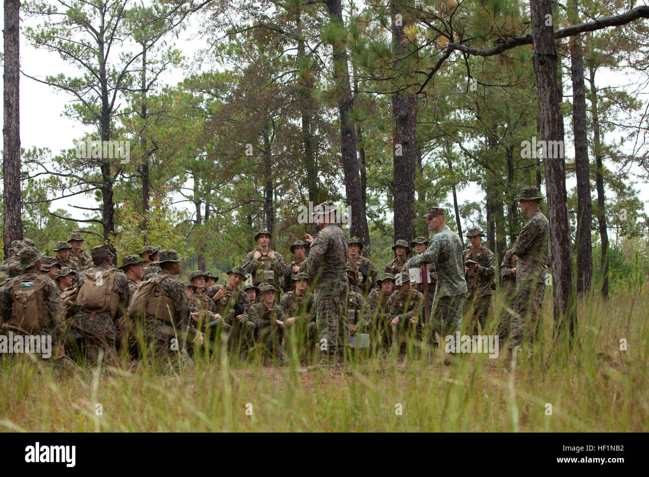U.S. Marines from Delta Company, Infantry Training Battalion (ITB ...