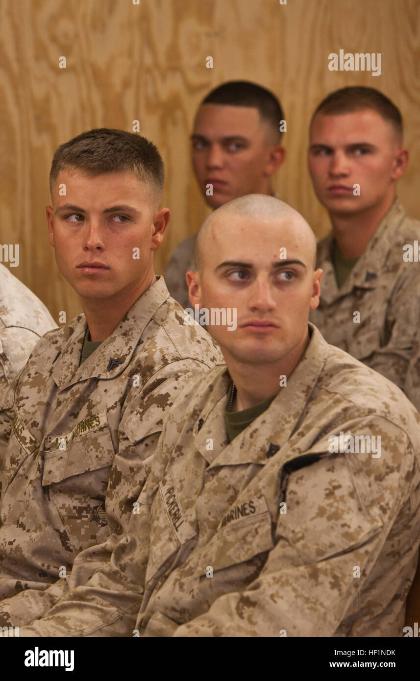 Cpl. Lee Walls (left), a Port St. Lucie, Fla., native, and Cpl. Jason ...
