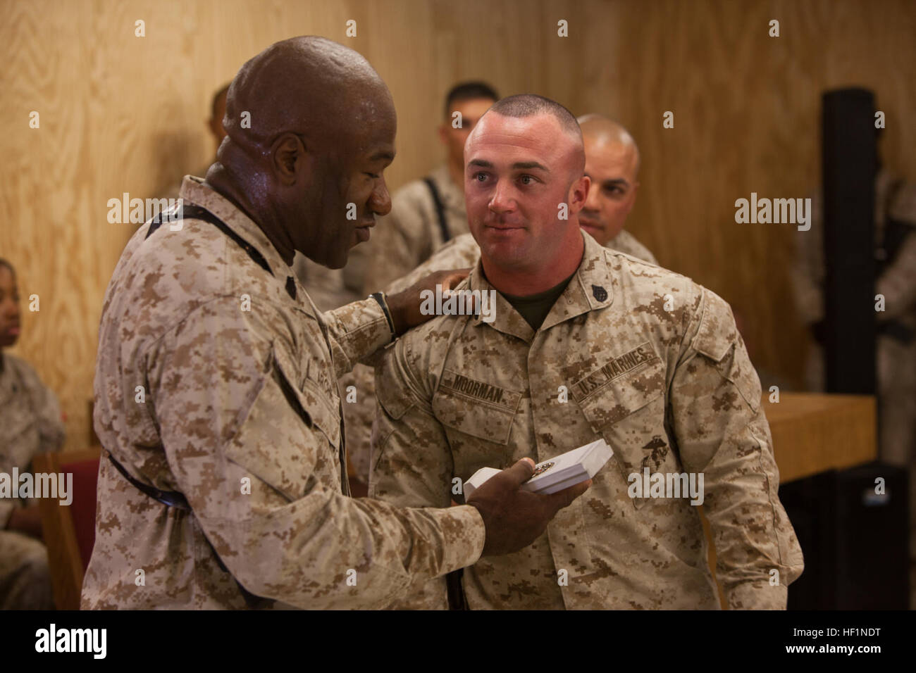 Sgt. Maj. Paul Archie (left), the guest of honor at the Corporals ...