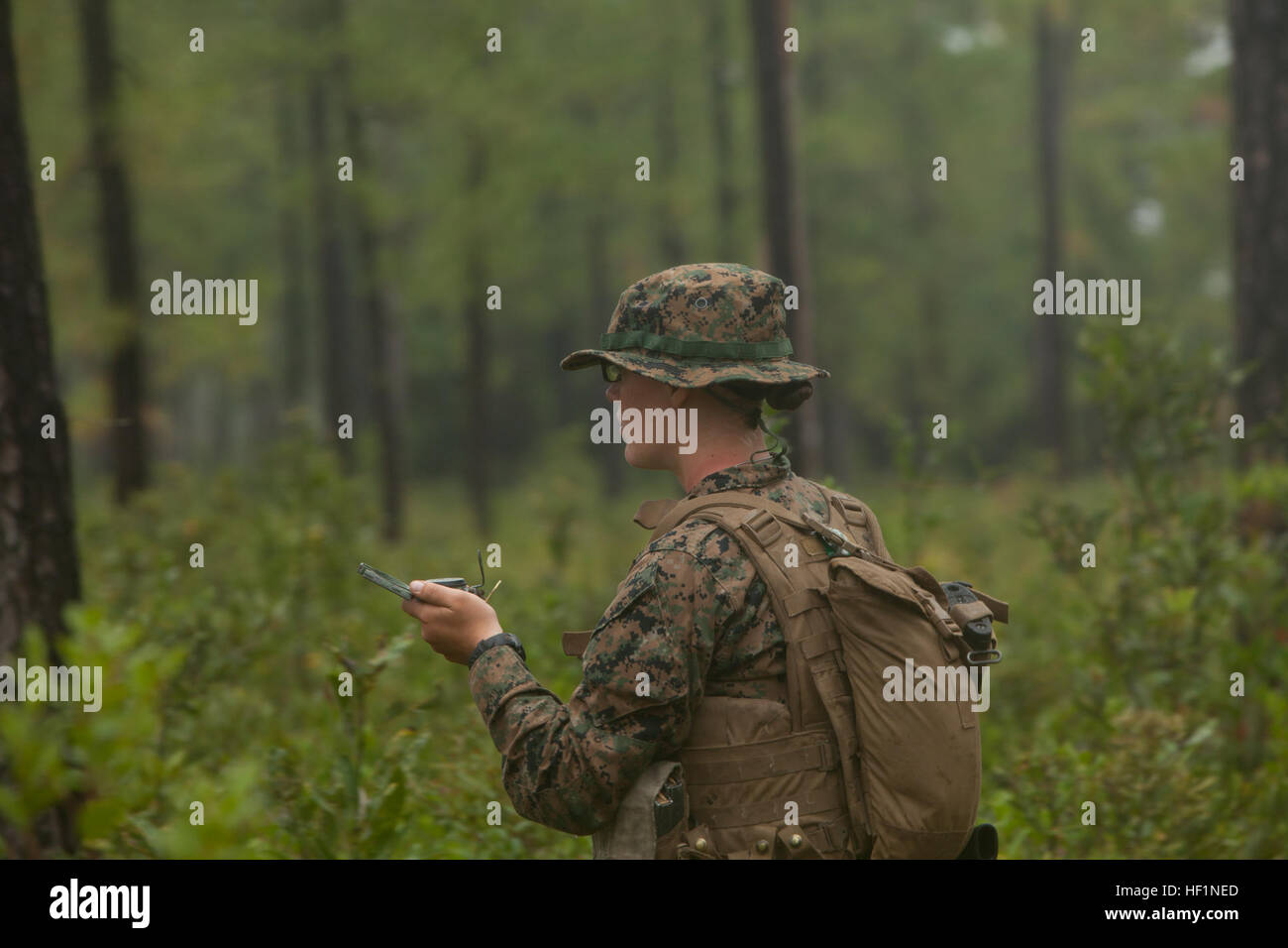 A U.S. Marine from Delta Company, Infantry Training Battalion (ITB ...