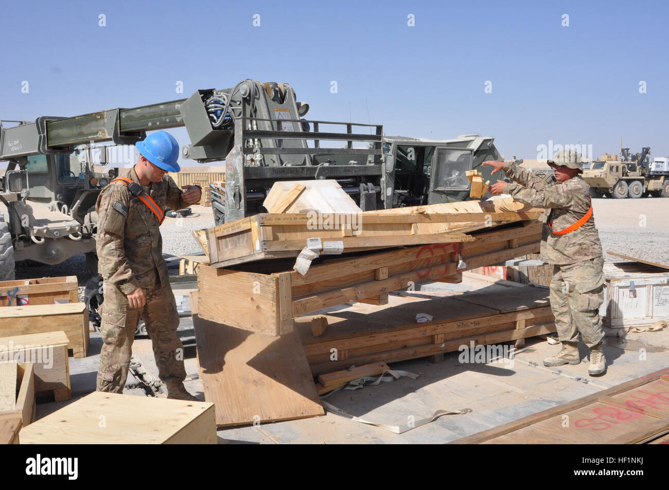 Spc. Stephen Turner, left, and Spc. Jesse Ware of the 349th ...