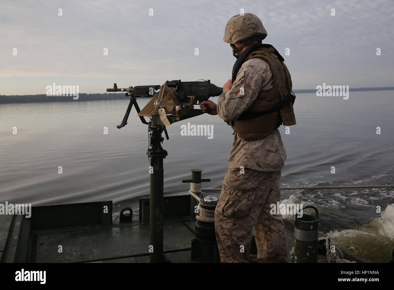 A Marine with Bridge Company, 8th Engineer Support Battalion, 2nd ...