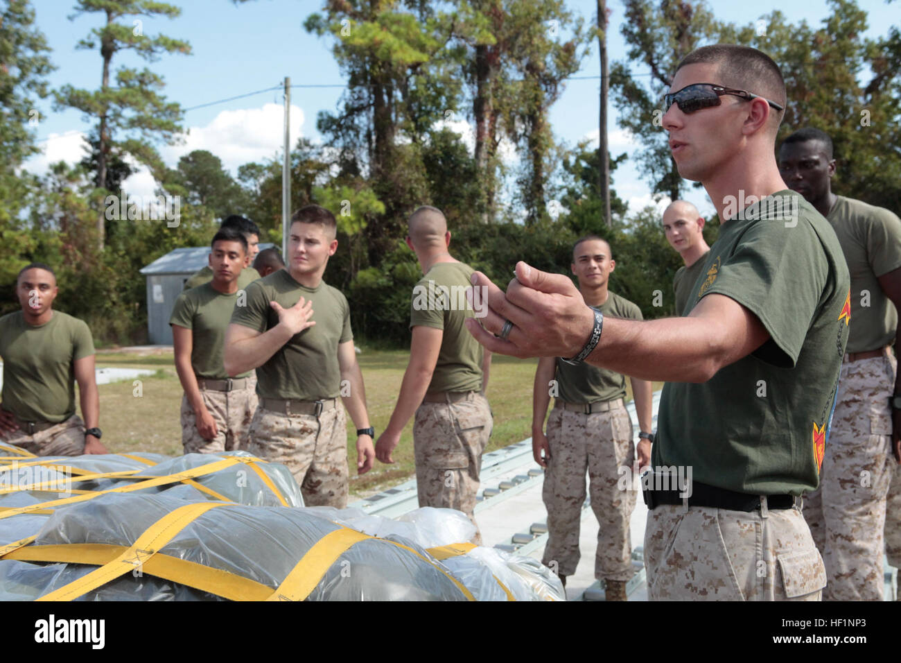 U.S. Marine Corps Staff Sgt. Daniel Newman, instructor, Logistics ...