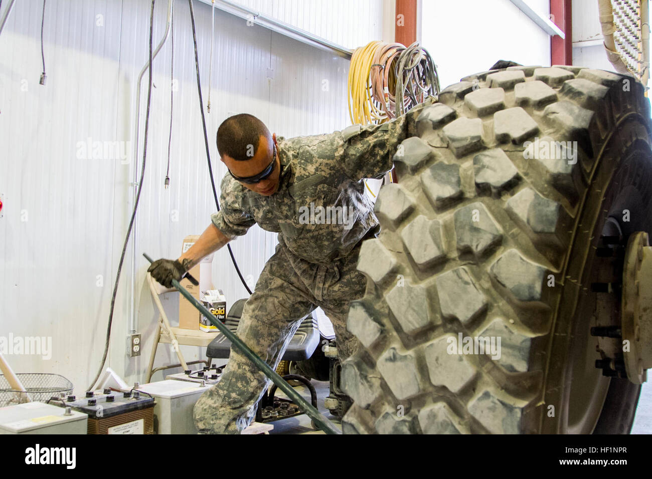 Spc. Marvyn Ortiz, a wheeled vehicle mechanic with Company B ...