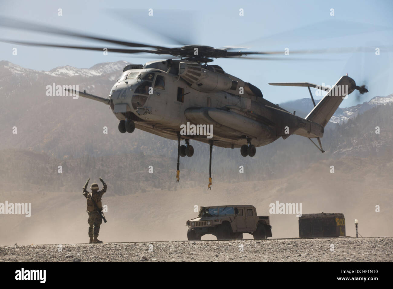 A U.S. Marine assigned to the Helicopter Support Team with Combat ...