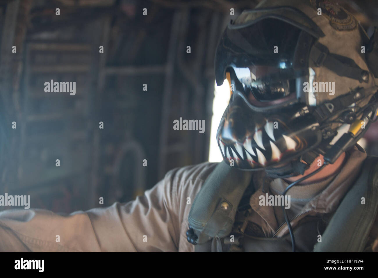 U.S. Marine Corps Gunnery Sgt. Perry J. Miller, Crew Chief with Marine ...