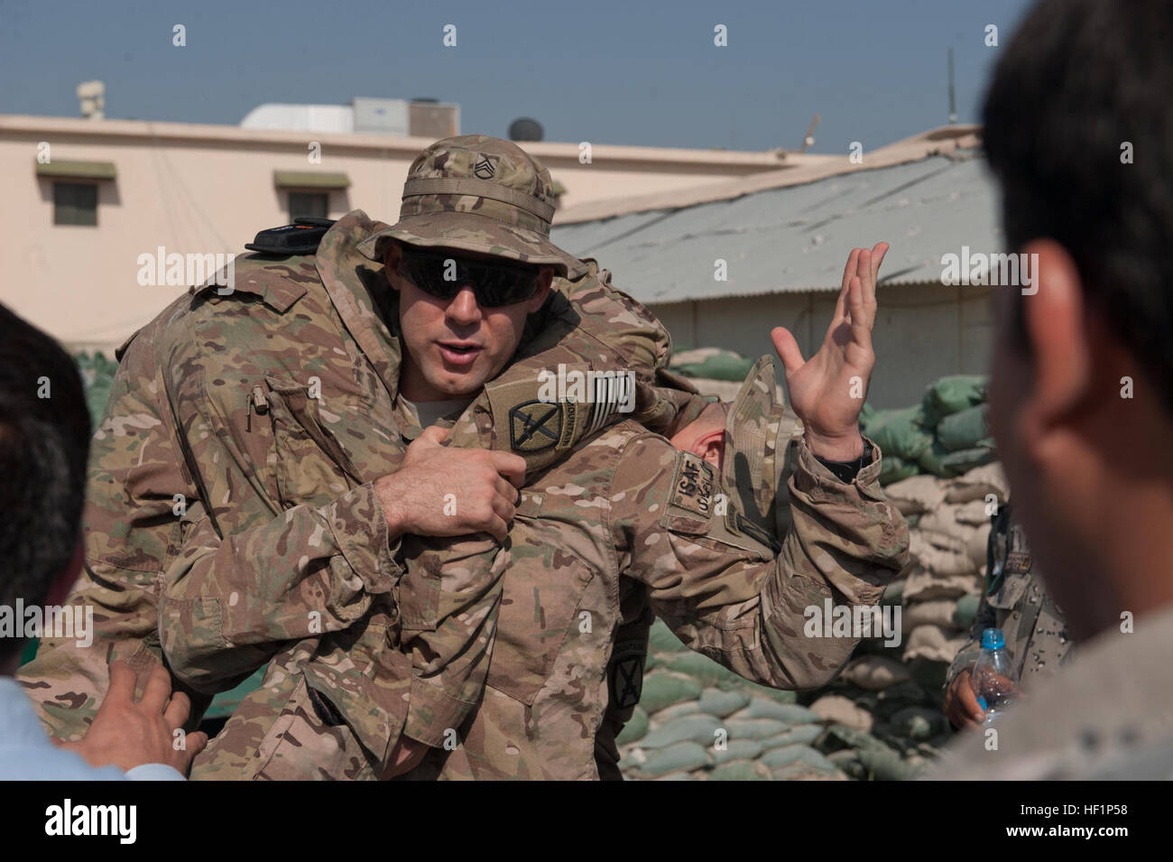 U.S. Army Staff Sgt. Barry Carr, of Fort Knox, Ky., a radiology ...