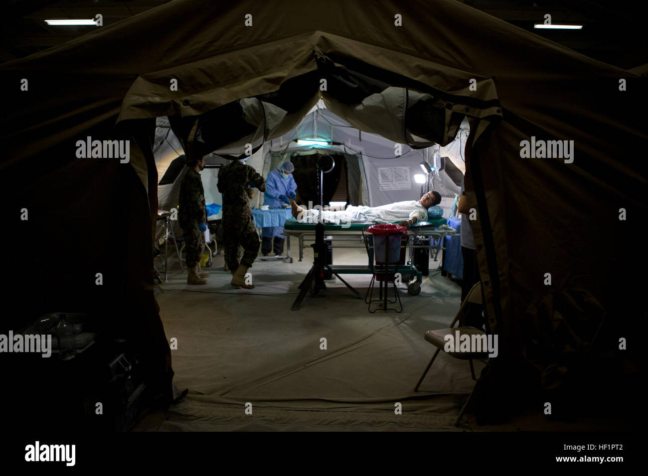 The surgical team for the Afghan National Army's 215th Corps operates ...