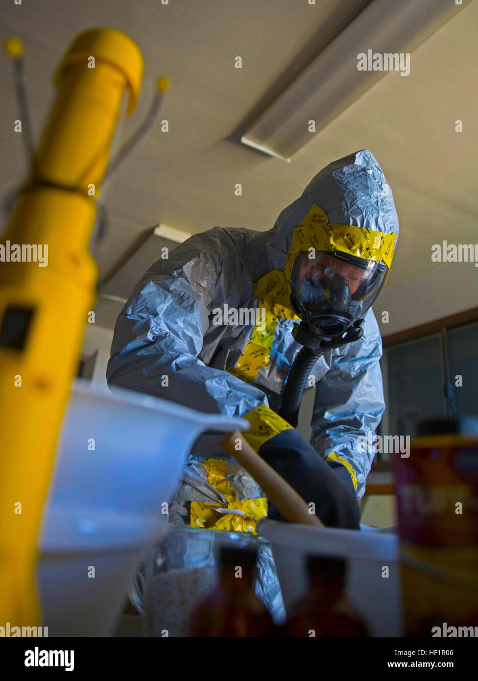 A Headquarters & Headquarters Squadron explosive ordnance technician ...