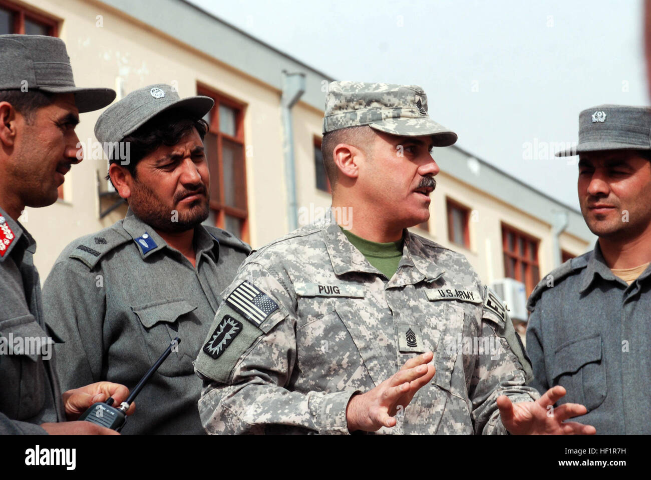 Army Command Sgt. Maj. David M. Puig discusses explosive ordinance ... Army Command Sgt. Maj. David M. Puig discusses explosive ordinance ...