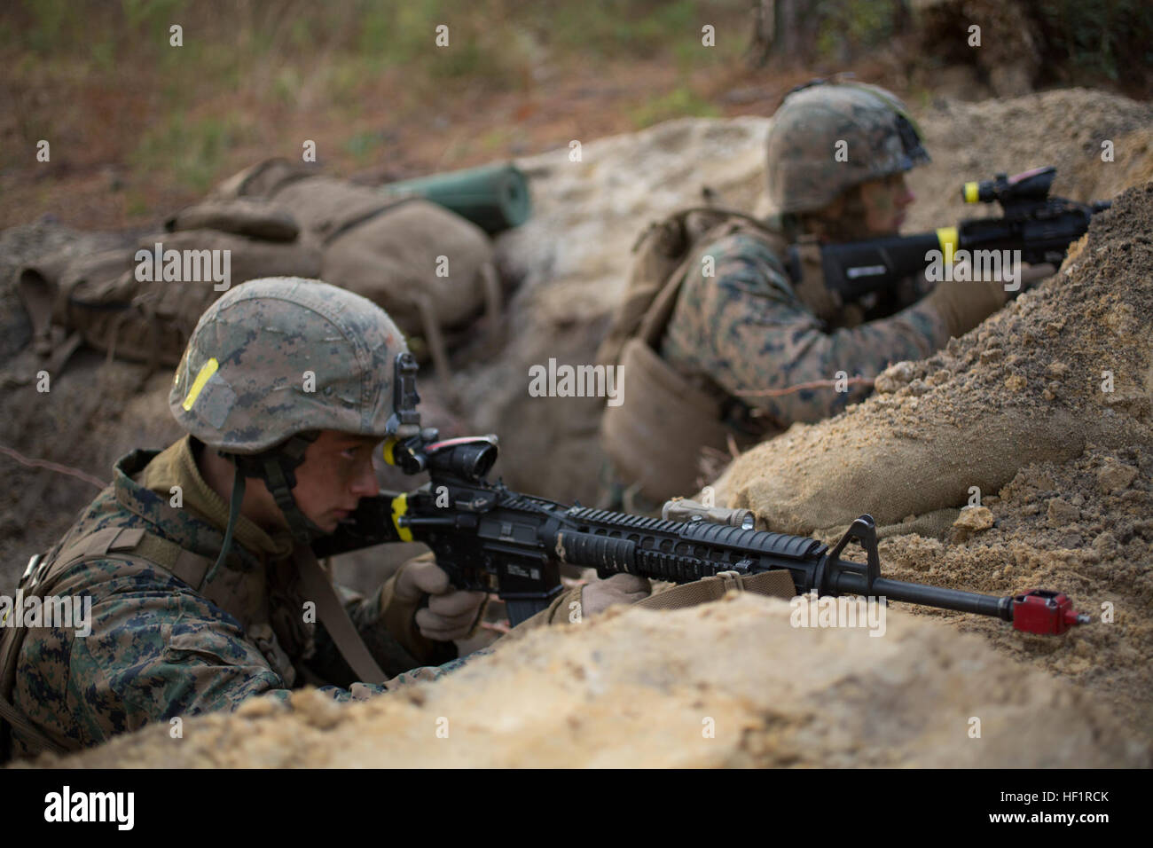 U.S. Marines from Delta Company, Infantry Training Battalion (ITB ...
