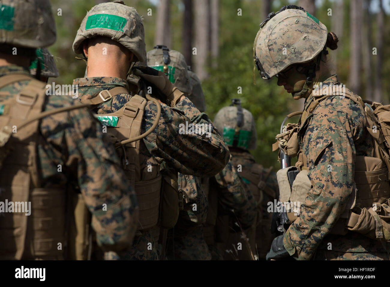 U.S. Marines from Delta Company, Infantry Training Battalion (ITB ...