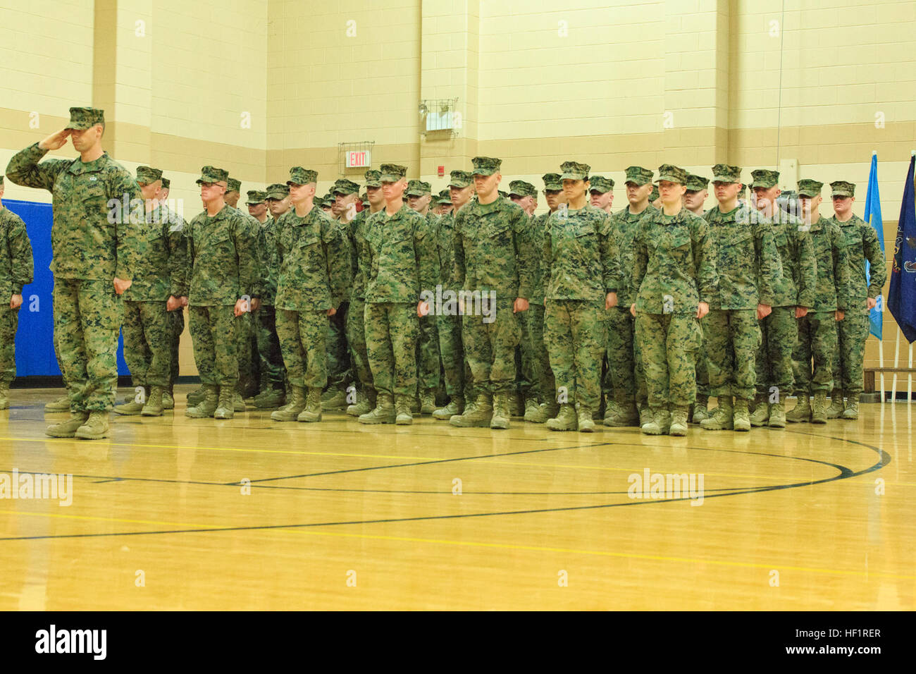 Students and staff of Delta Company, Infantry Training Battalion ...