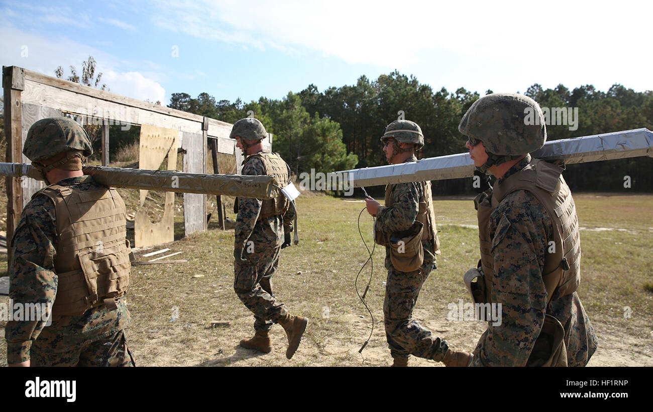 Marines with Improved Ribbon Bridge Platoon, 8th Engineer Support ...