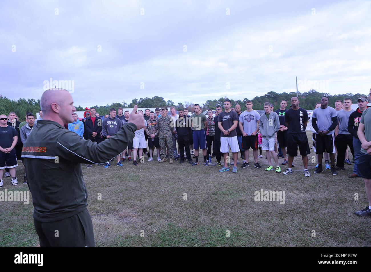 Capt. Lee Stuckey, the commanding officer of Transportation and Support ...