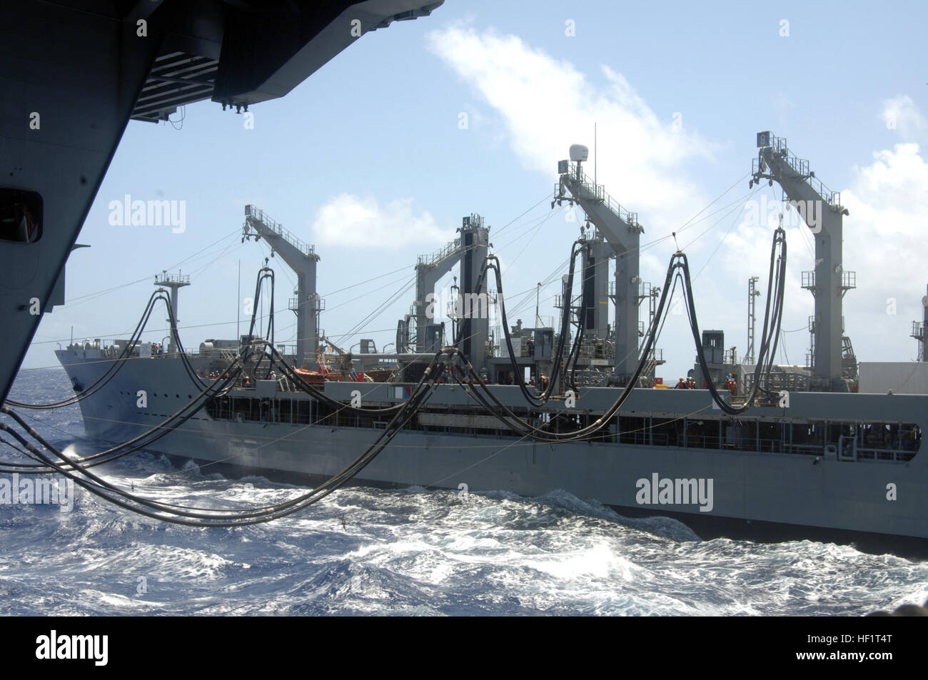 The Military Sealift Command fleet replenishment oiler USNS Tippecanoe ...
