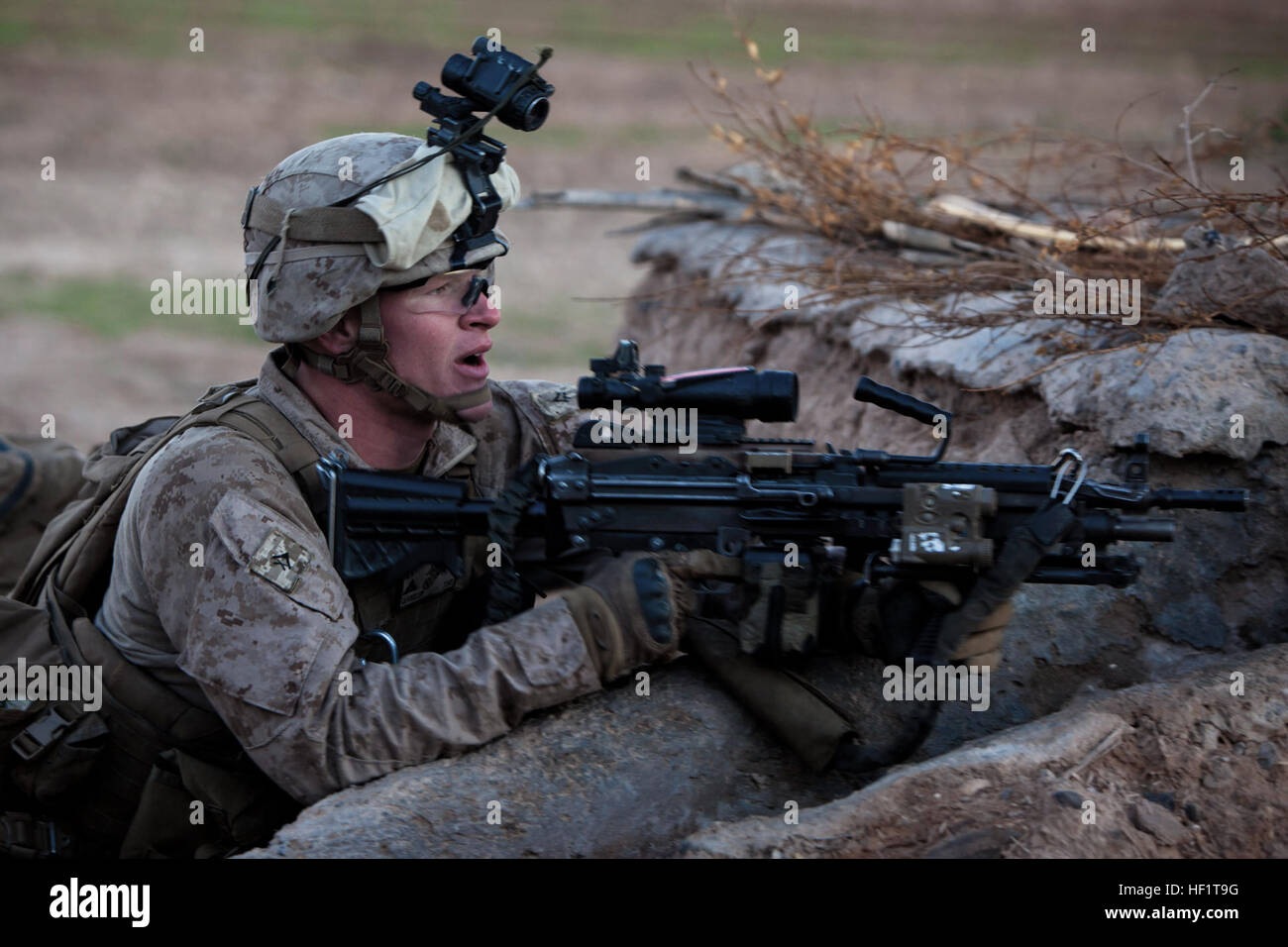 Lance Cpl. Nathan Chandler, a Logan, Ohio, native and machine gunner ...