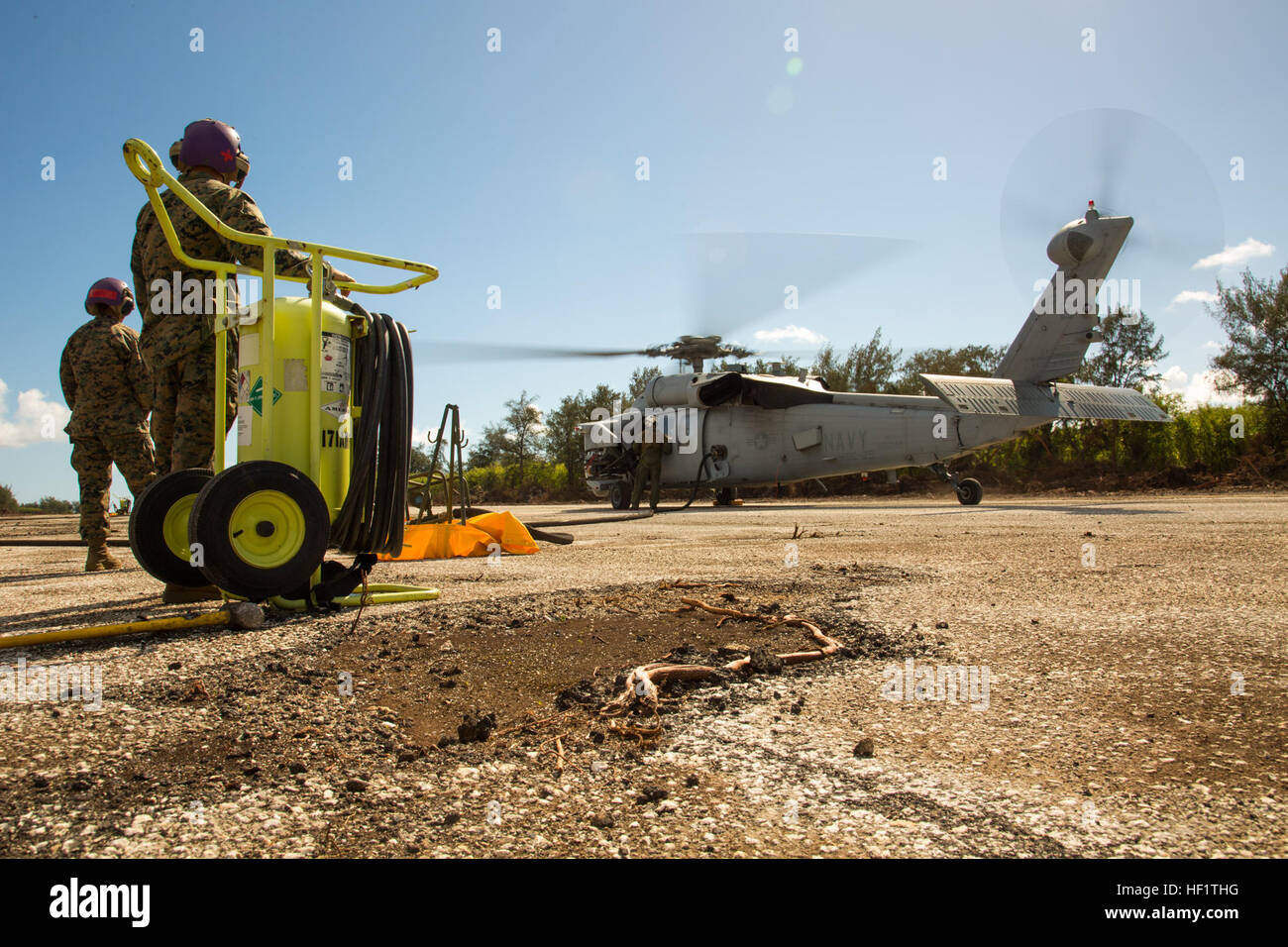 A U.S. Navy MH-60S Seahawk helicopter assigned to Helicopter Sea Combat ...