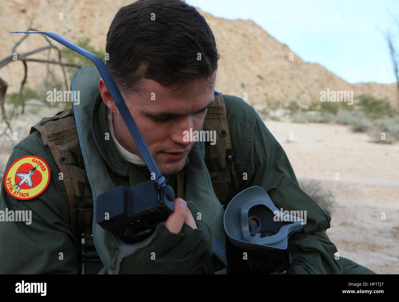 U.S. Marine Corps Capt. Phillip A. Smith, AV-8B Harrier pilot with ...