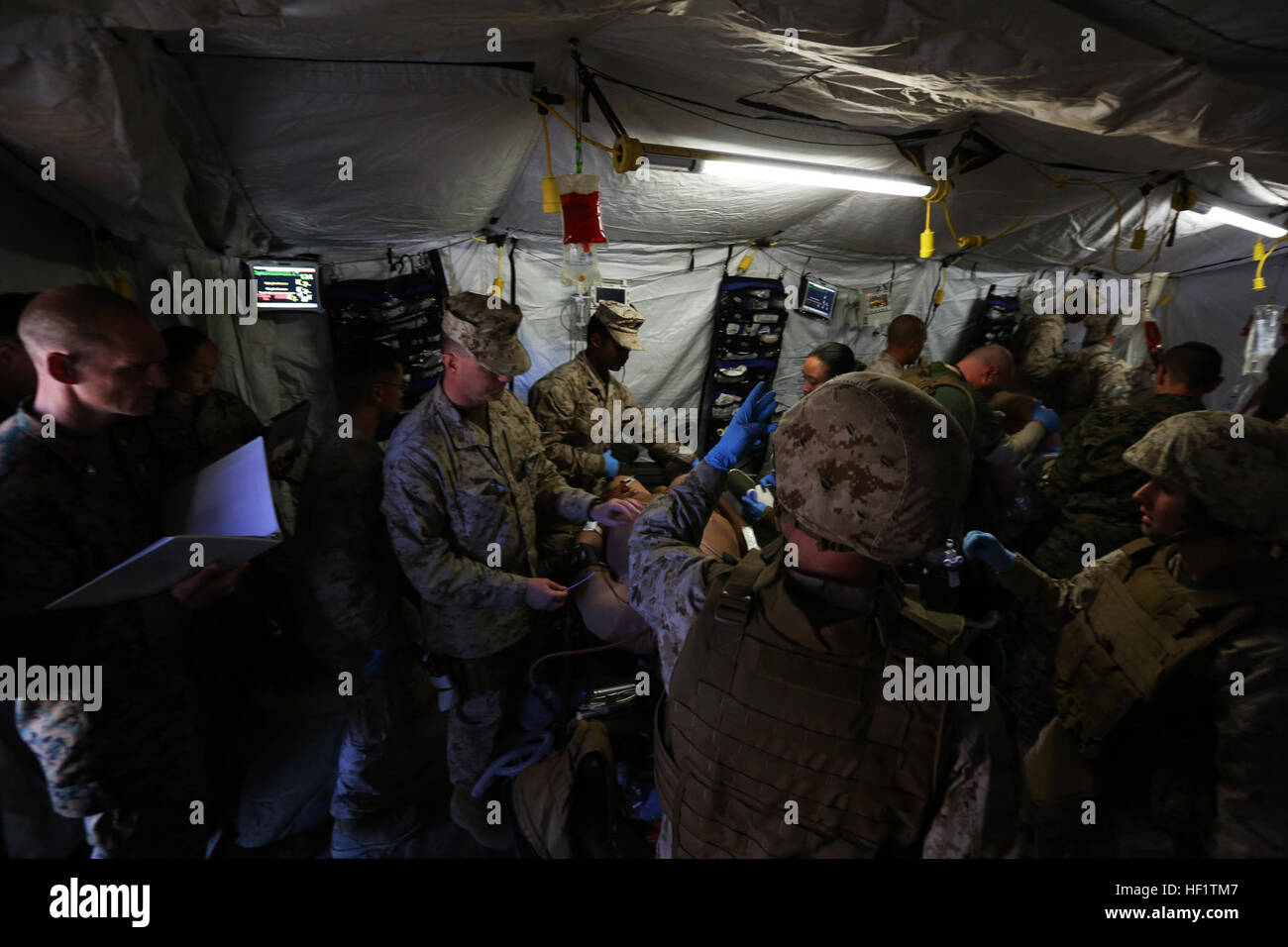 U.S. Sailors with 1st Medical Battalion, 1st Marine Logistics Group ...