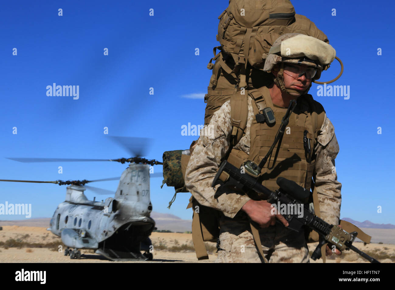 U.S. Marine Corps Staff Sgt. Raul Dominguez, platoon sergeant with ...
