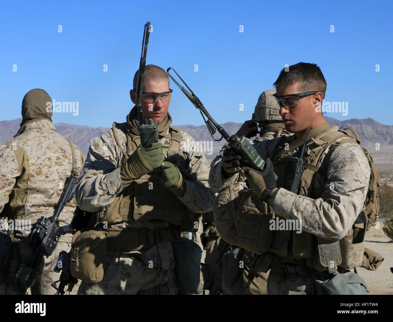 U.S. Marines with Bravo Company, 1st Battalion, 5th Marine Regiment (1/ ...