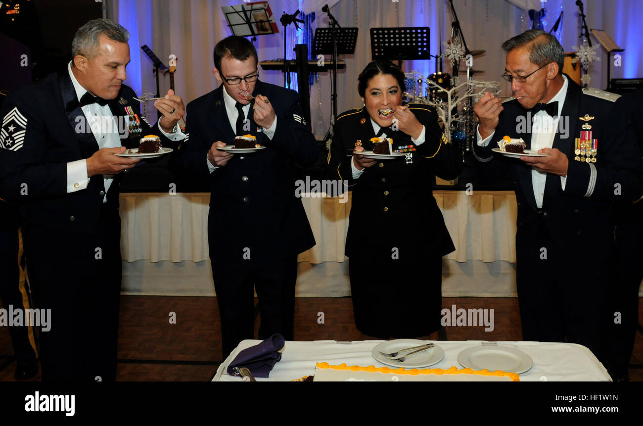 (From left) Command Chief Master Sgt. Robert Lee III, Senior Airman ...