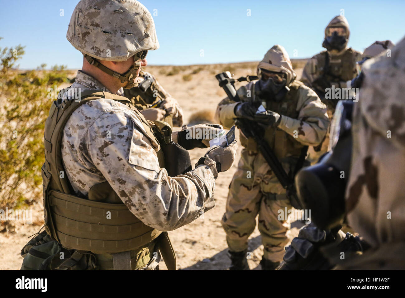 U.S. Marine Corps Gunnery Sgt. A. I. Thomas, 5th Marine Regiment ...