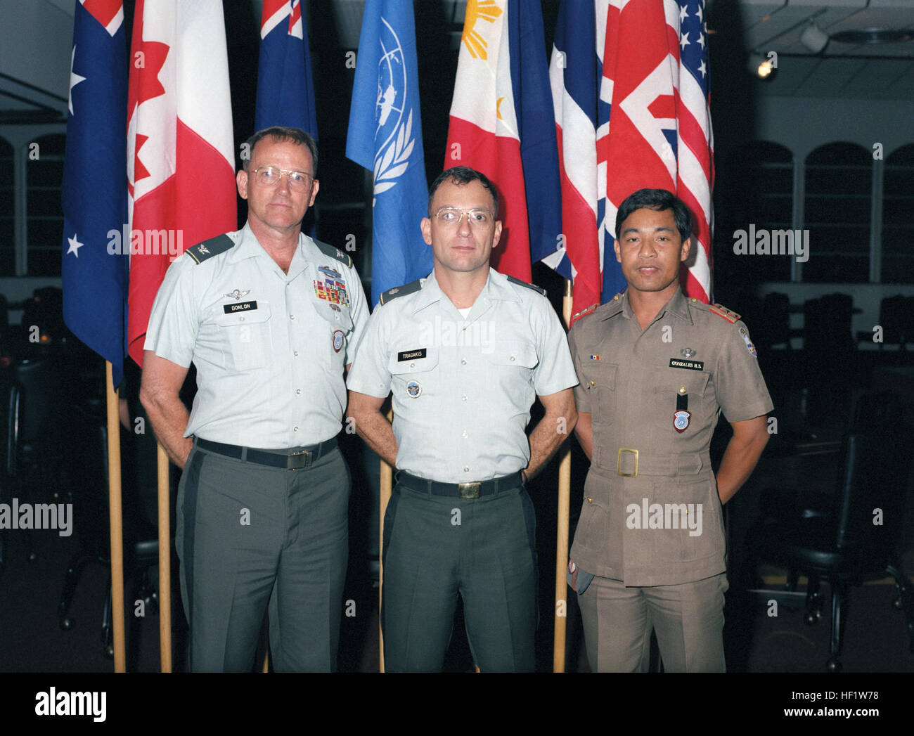 Colonel (COL) Donlon, left, and Lieutenant Colonel (LTC) Tragakis ...