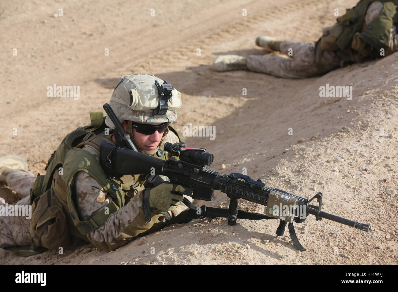 U.S. Marines with 1st Battalion, 9th Marine Regiment, conduct training ...