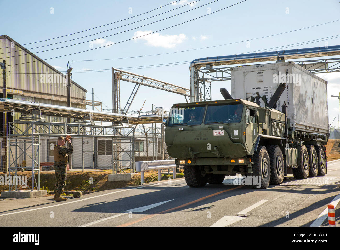 Cpl. Branden Arnett, motor transportation operator with Marine Wing ...