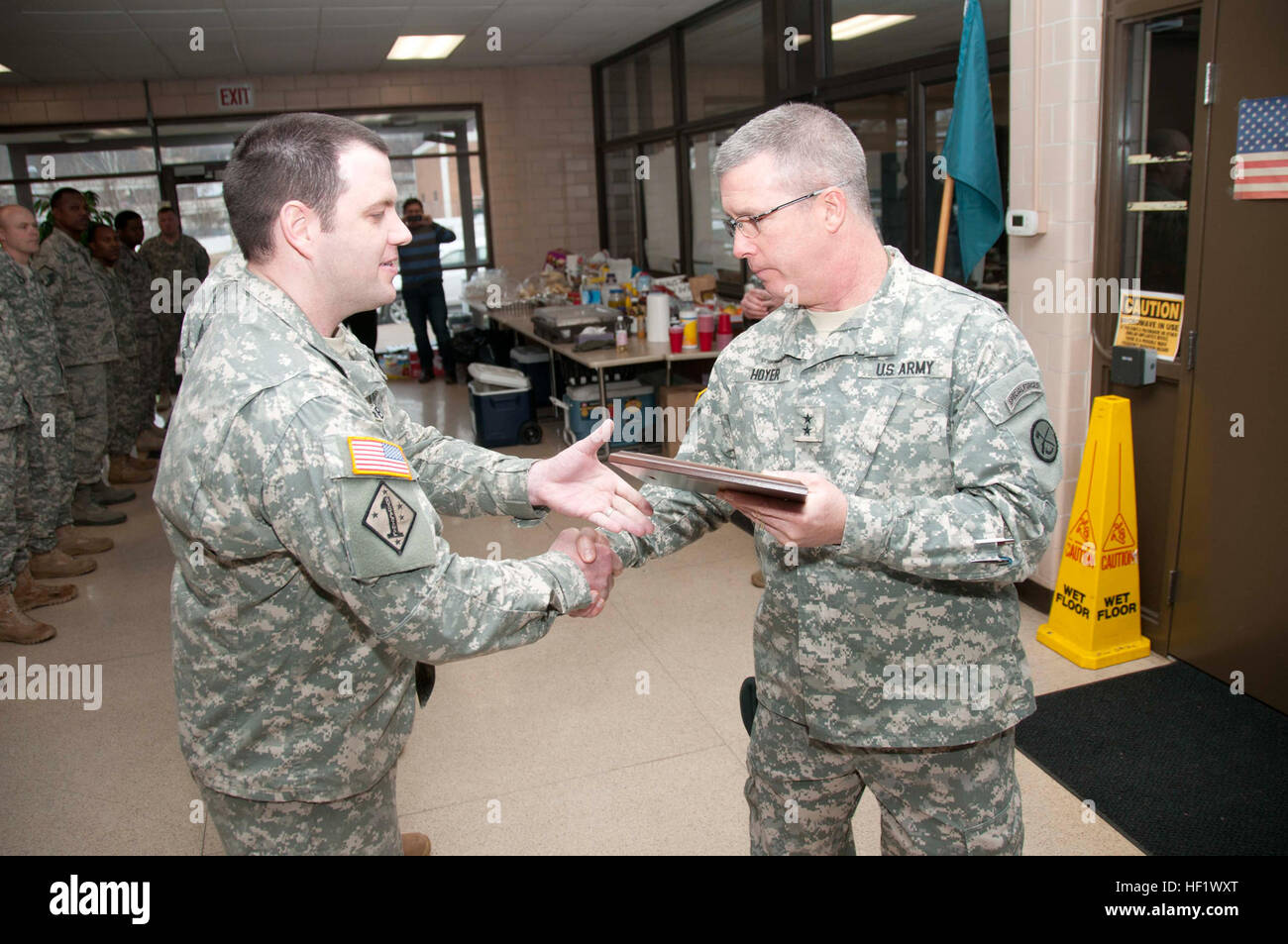 Maj. Gen. James Hoyer, of the West Virginia National Guard, presents Lt ...