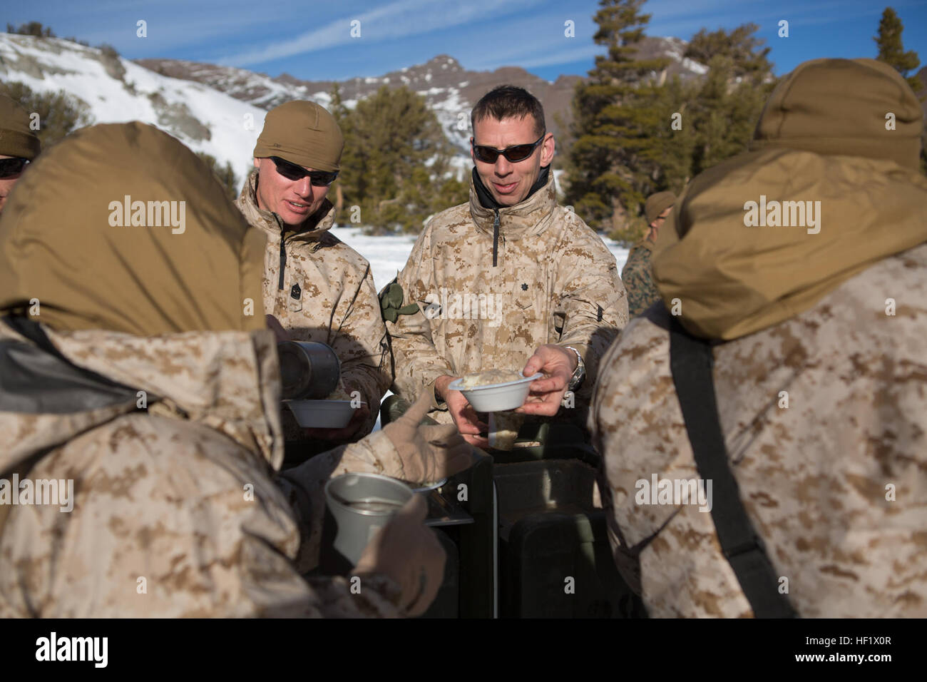 U.S. Marine Corps Sgt. Maj. Jeffery R. Craig, left, battalion sergeant ...