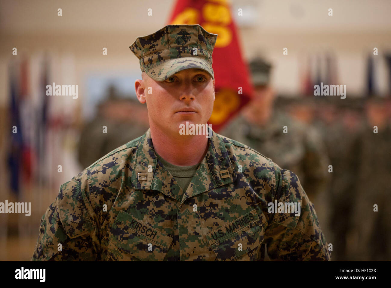 U.S. Marine Corps Capt. Gregory J. Kirsch, company commander, Bravo ...