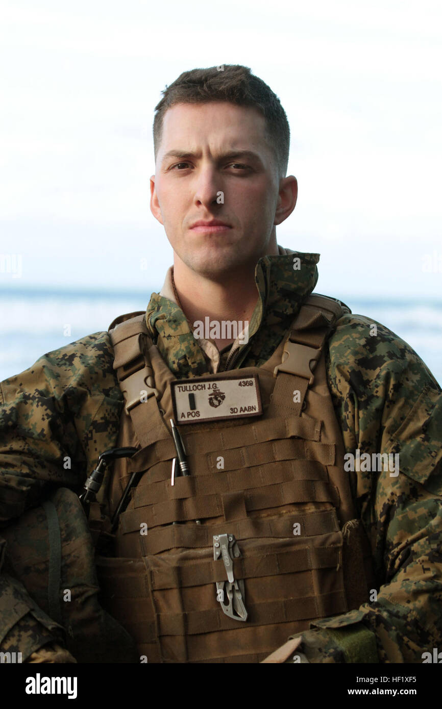 1st Lt. Joshua G. Tulloch, platoon commander, 3rd Assault Amphibious ...