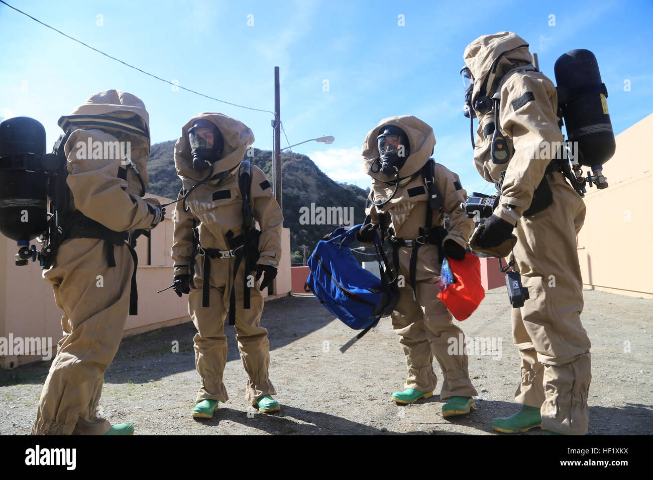 Marines with the 11th Marine Expeditionary Units Chemical, Biological ...
