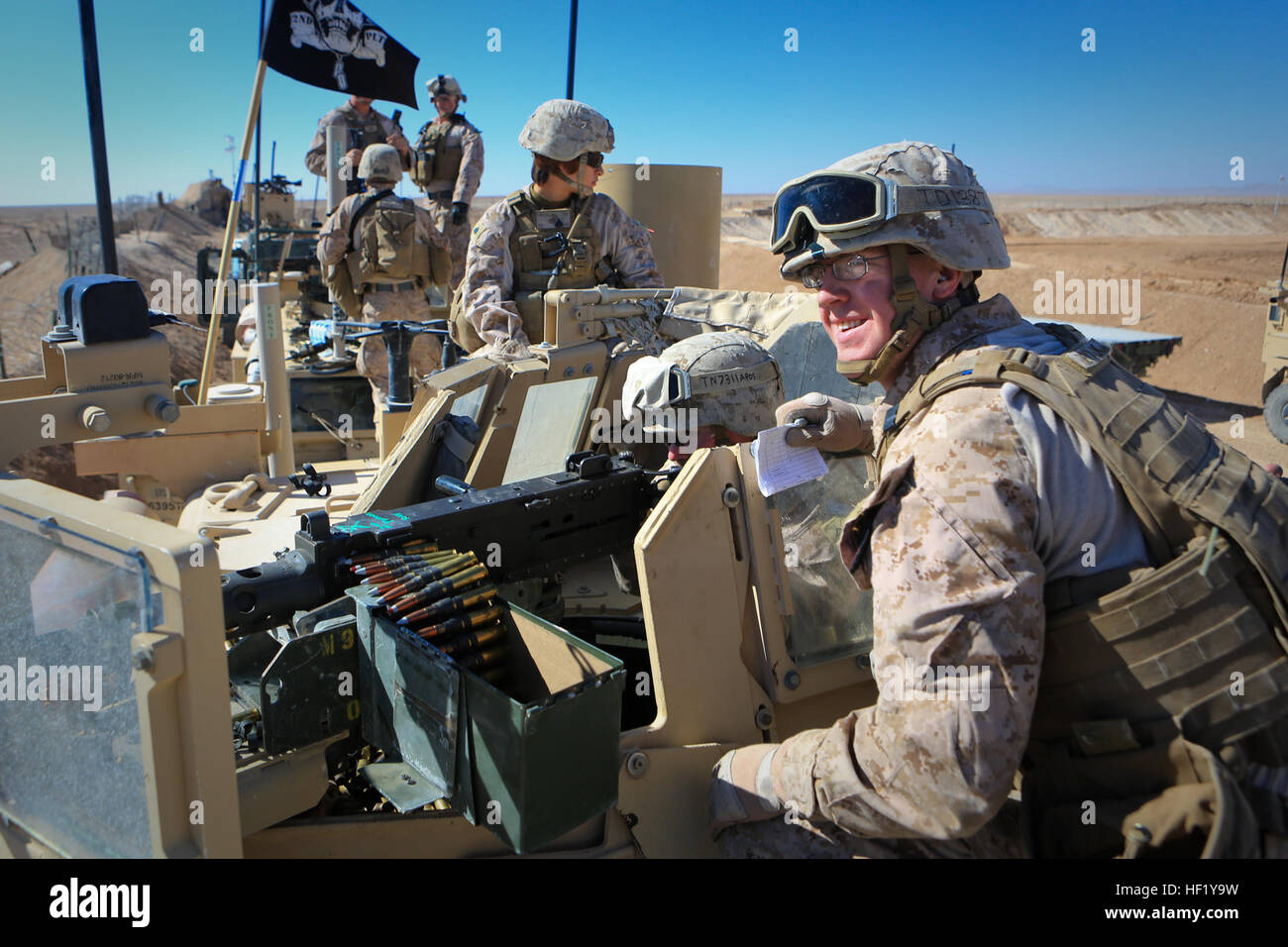 U.S. Marine Corps Lance Cpl. Adam Devalk, a Motor Vehicle Operator from ...