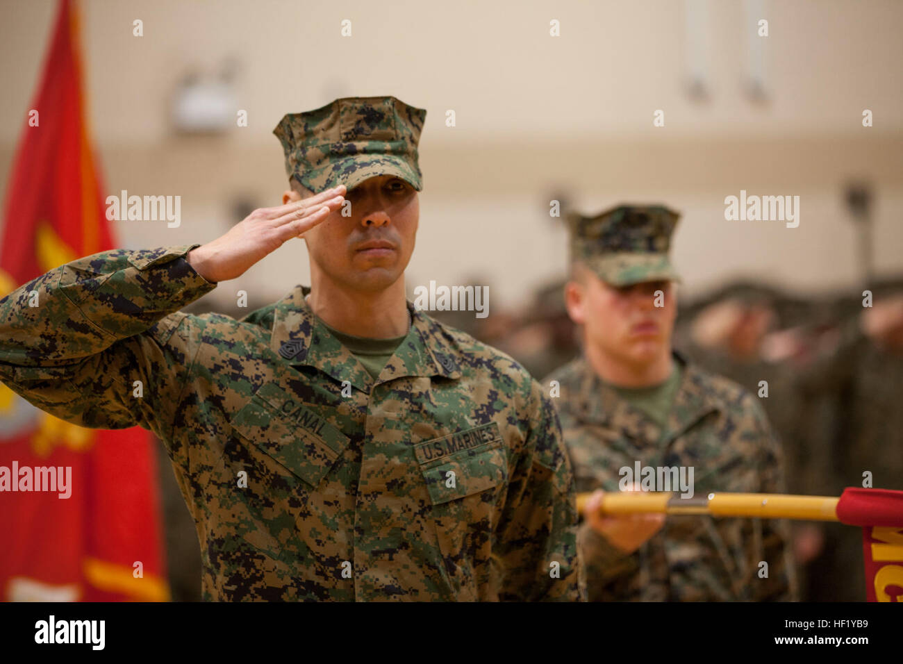 U.S. Marine Corps 1st Sgt. Richard A. Canal, company first sergeant ...