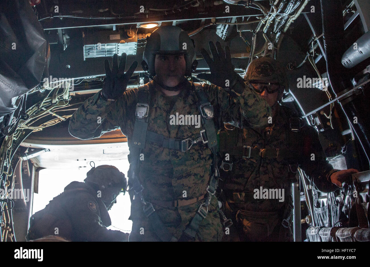 Master Sgt. Brad Dean, the jump master for Force Company, 2nd ...