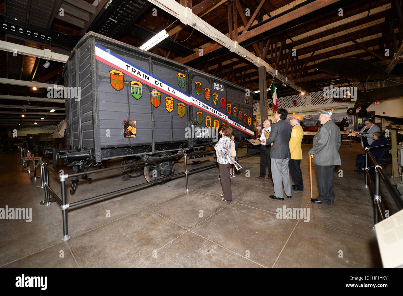 The Texas Merci boxcar on display at it,Äôs induction as a permanent ...