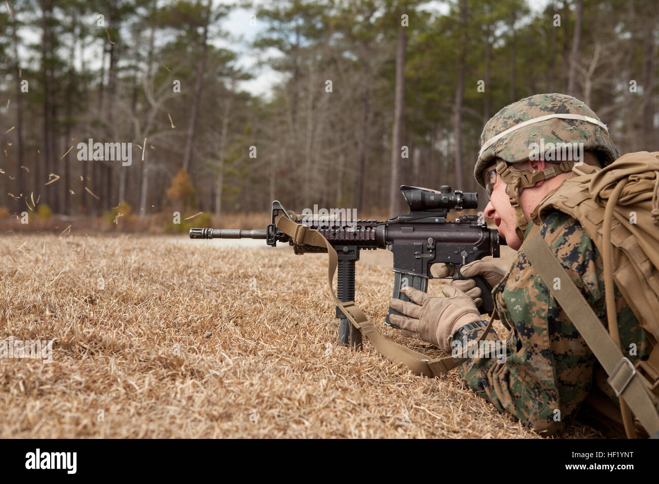 U.S. Marine Corps Lance Cpl. James Culler, rifleman, 2nd Battalion, 8th ...
