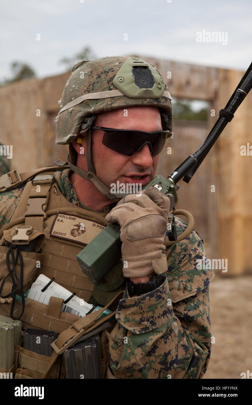 U.S. Marine Corps Cpl. Brandon Holliday, 3rd squad leader, 2nd ...