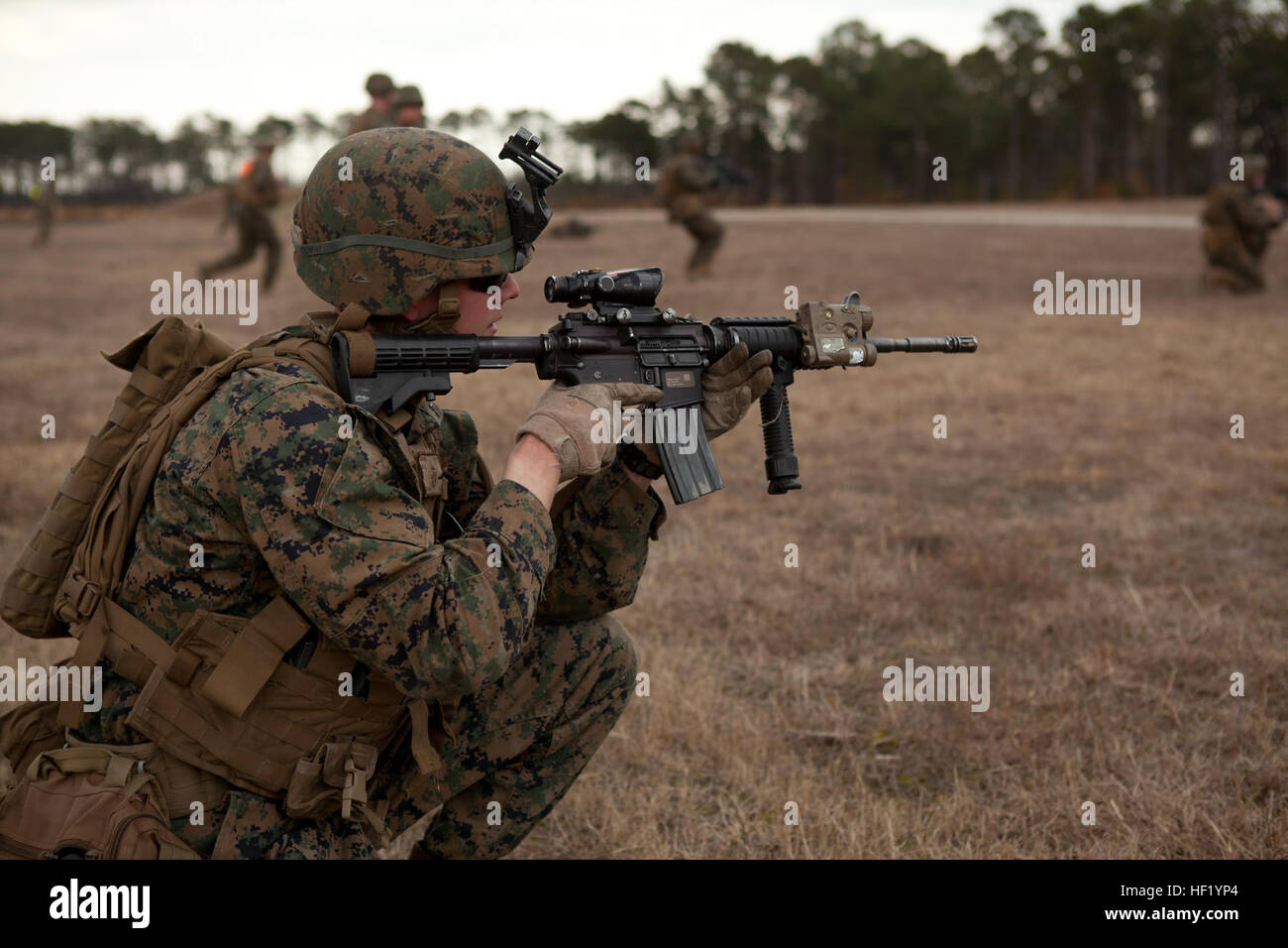 U.S. Marine Corps Lance Cpl. Joshua Carver, rifleman, 2nd Battalion ...
