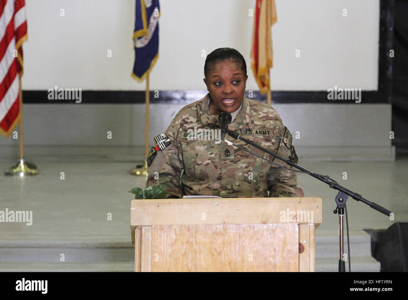 Sgt. Maj. Carolyn Y. Donaldson of the 82nd Sustainment Brigade-U.S ...