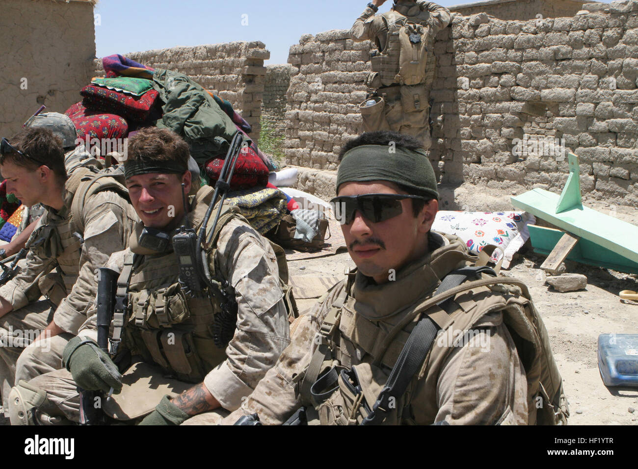 Marines of Alpha Company, 1st Battalion, 6th Marine Regiment, 24th ...