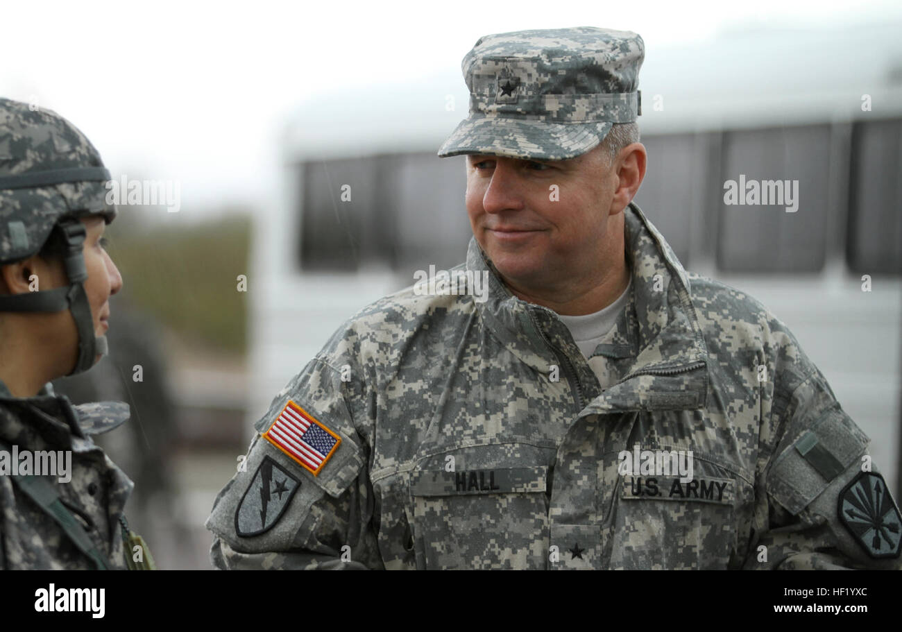 Army Brig. Gen. William A. Hall, the Arizona Army National Guard land ...