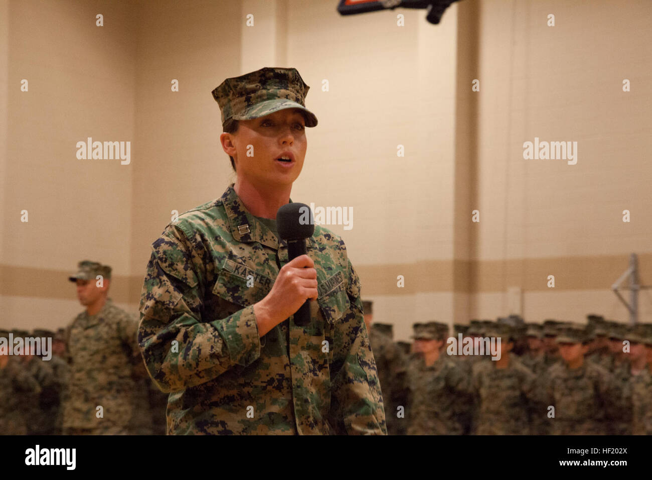 U.S. Marine Corps Capt. Jessica M. Kaster, company commander, India ...