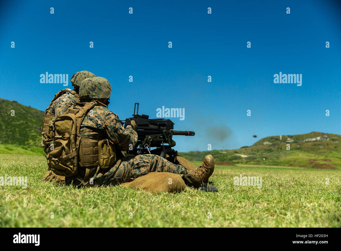 A Marine with second platoon, Bravo Company, 3rd Reconnaissance ...