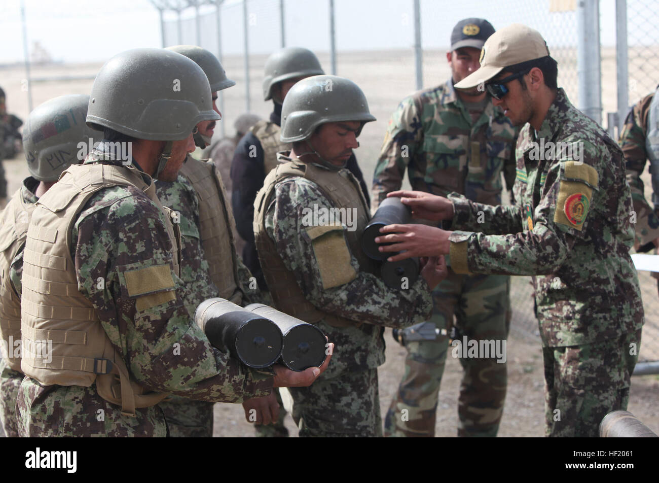Soldiers with 7th Kandak, 215th Corps, Afghan National Army, acquire ...