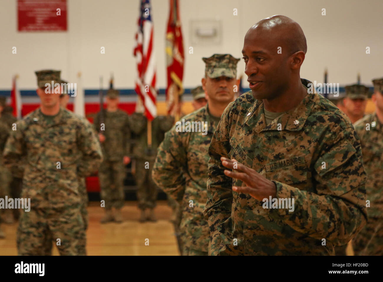 Lieutenant Col. James A. Ryans II thanks Marines, sailors, families and ...